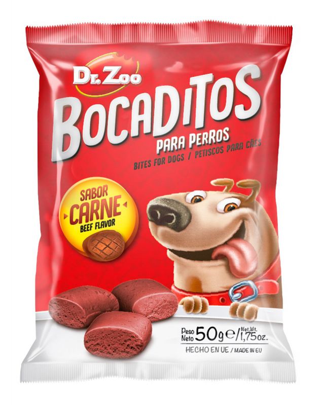 DR. ZOO ד''ר זו 50 גרם חטיף קוביות לכלב בטעם בקר